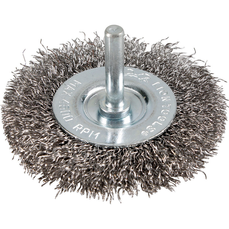 Carda copa y circular de alambre ondulado 4 piezas