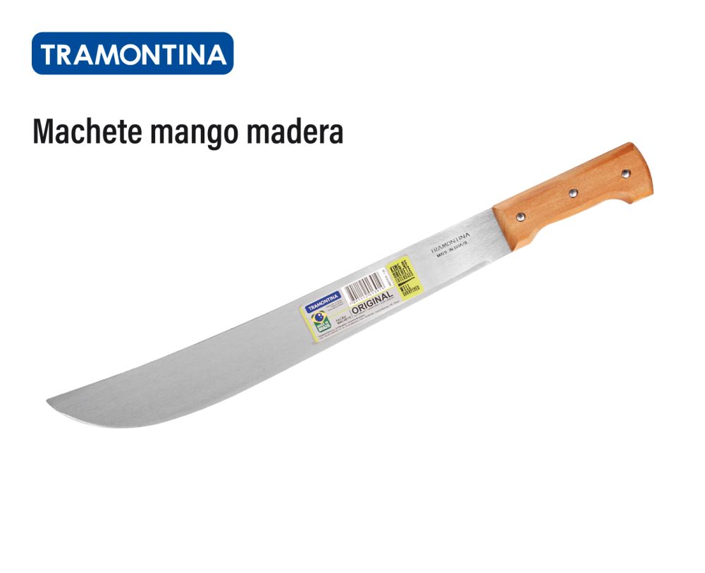 Machete mango plástico pulido recto