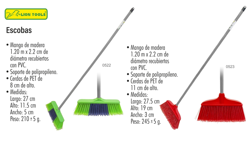 Escobas lion tools
