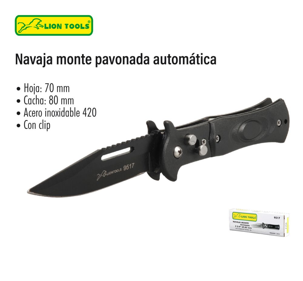 Navaja monte pavonada automática