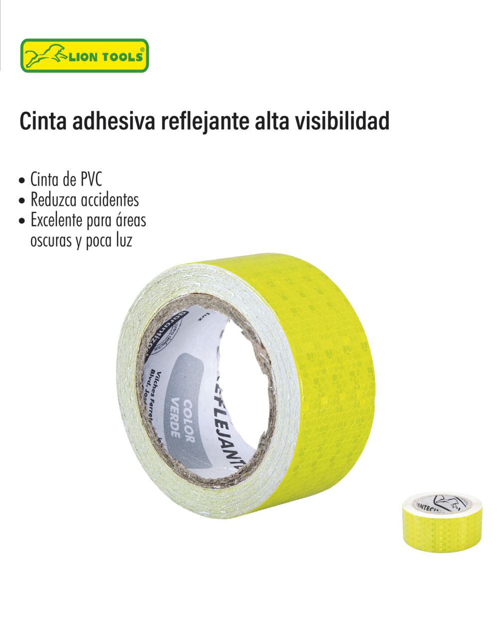 Cinta adhesiva reflejante alta visibilidad